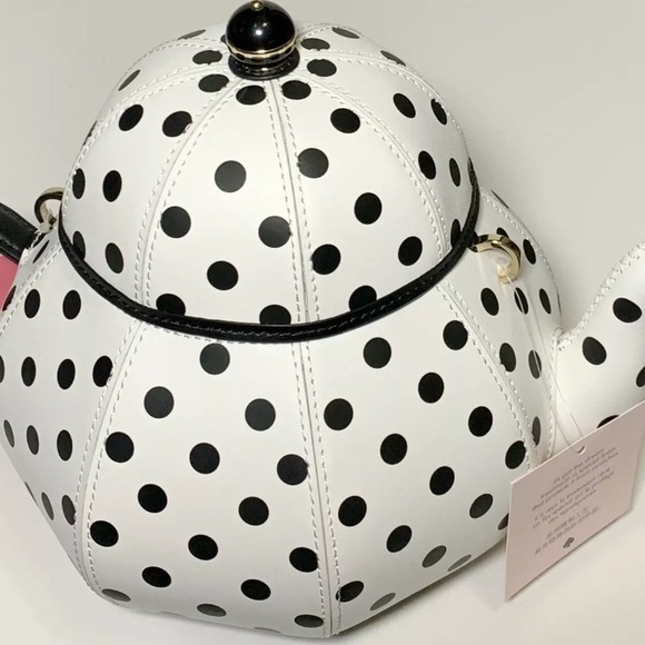 kate spade | Bags | Kate Spade Alice In Wonderland Teapot Polka Dot ...